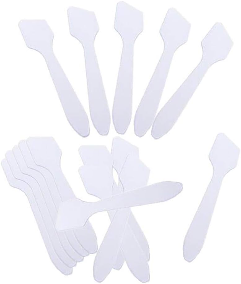 Amazon.com : DNHCLL 100PCS Translucent Makeup Frosted Tip Spatula ...