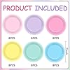 Amazon.com: 48Pcs Pastel Party Plates Spring Pastel Party Supplies 7 ...