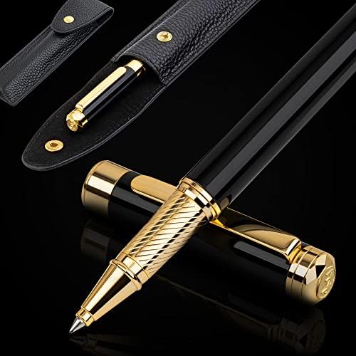 ELIZO Stylo de luxe doré 24 carats - Stylo fantaisie - Stylo à bille ...