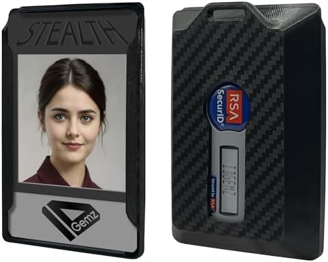 Amazon.com : RSA Token Double Badge Holder (Double, Black) : Office ...