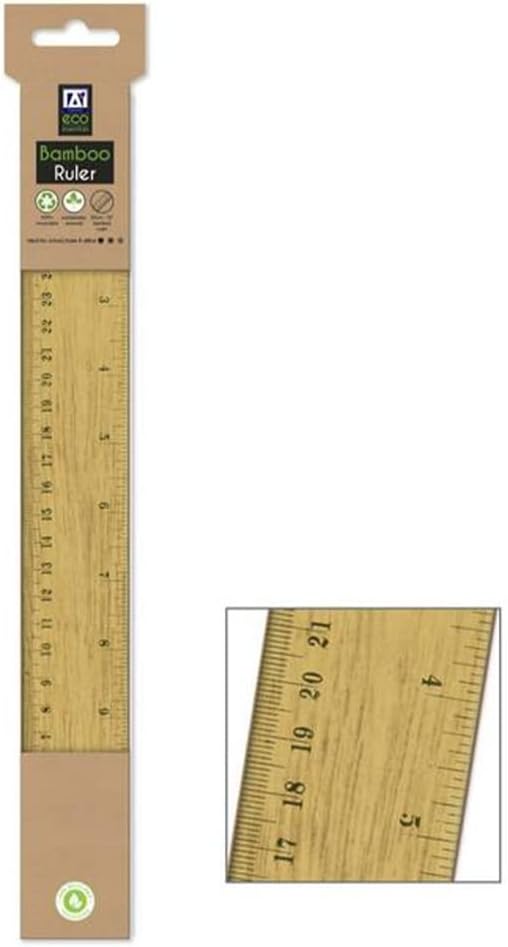 AIEX 10pcs Wooden Rulers with 2 Precise Scales, Single Printed Wooden ...