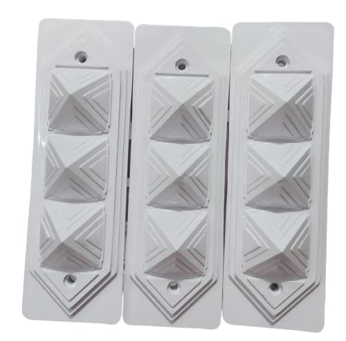 ACS MART Pyramid Plastic Pyra Strip Yantra (16 cm x 5 cm x 3 cm, White ...