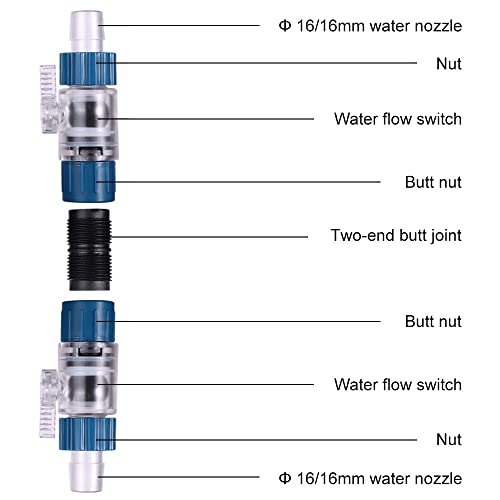 MiOYOOW Aquarium Hose Valve, Fish Tank Hose Connector, Fishbowl Water ...