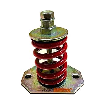 Easyflex Open Spring Mount Vibration Isolator with 6mm Rubber Pad, 550 ...