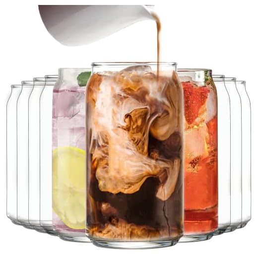 Le’raze 캔 모양 유리컵 10팩 세트 33% 할인 후 29.99불 - MODUBA