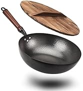 Amazon.com: BIELMEIER Wok Pan 12.5", Woks and Stir Fry Pans with lid ...