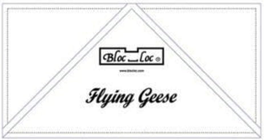 Amazon.com: Bloc Loc~Flying Geese 3" x 6" Acrylic Ruler
