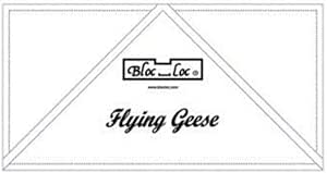Amazon.com: Bloc Loc~Flying Geese 3" x 6" Acrylic Ruler