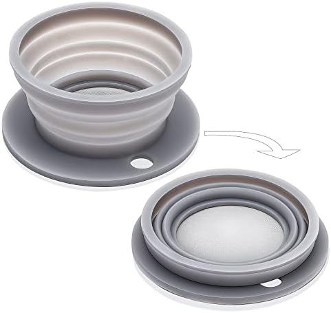 Amazon.com: Collapsible Pour over Coffee Maker, Reusable Brew Coffee ...