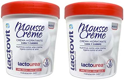 Amazon.com: Lactovit Lactourea Mousse Creme, Crema Hidratante para la ...