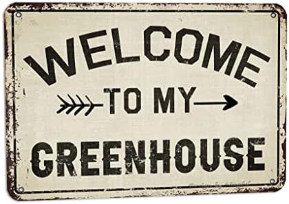 Amazon.com: Meijiafei Green House - Rustic PVC Sign/Plaque Greenhouse ...