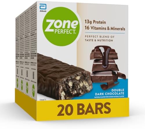 Amazon.com: ZonePerfect Protein Bars, Double Dark Chocolate, High ...