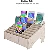 Multiple Cells Phone Holder Wooden Mobile Phone Storage Box Thickened ...