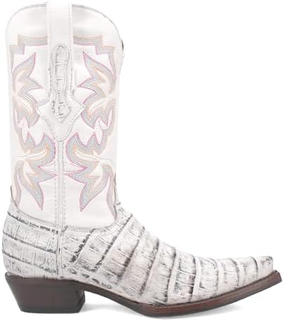 Amazon.com | Dingo Mens Gator Embroidered Alligator Print Snip Toe ...