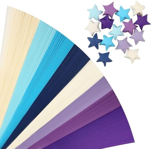 Amazon.com : 1080 Sheets Star Origami Paper 8 Colors Star Paper Strip ...