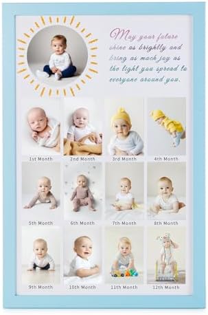 Amazon.com: comurdyo My Baby First Year Picture Frame 12 Months Baby ...