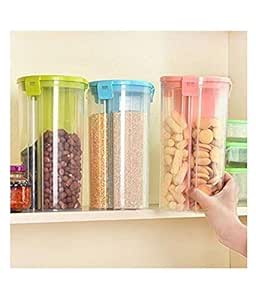 Avsar 3-Section Food Container Set of 3 : Amazon.in: Home Improvement