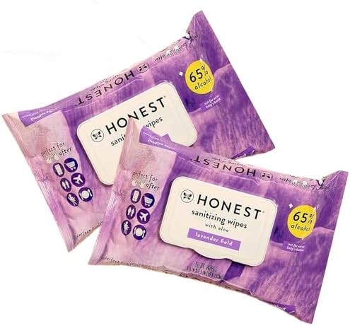 Amazon.com: The Honest Company Fragrance Free Sanitizing Alcohol Wipes ...