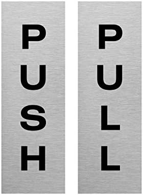 Slimline Aluminium Push/Pull Signs Twin Pack from ViroDisplay ...