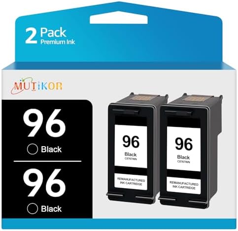 Amazon.com: 96 Black Ink Cartridge Remanufactured Replacement for HP 96 ...