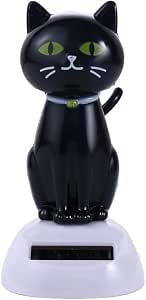 Amazon.com: Solar Powered Cat Shaking Head Dancing Toy Bobblehead Swing ...