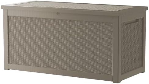 Amazon.com : Outdoor Storage Box, 320 Gallon Resin Deck Box Waterproof ...