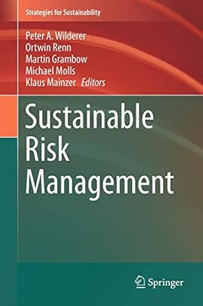 Sustainable Risk Management : Wilderer, Peter A, Renn, Ortwin, Grambow ...