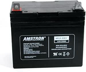 Amazon.com: Amstron 12V / 33Ah Electric Vehicle Battery w/ NB Terminal ...