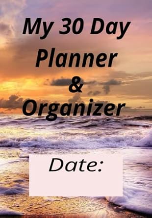 30 DAY PLANNER AND ORGANIZER: Start being successful with your time NOW ...