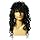 CATMEYE Classic 70s/80s Rock Wig — Long Curly Black Costume Hairpiece ...