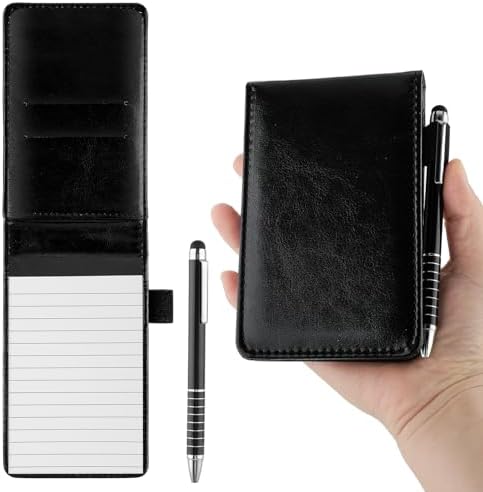 Amazon.com : Sibba Mini Pocket Notebook, Notepad Holder with 50 Lined ...