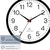 Amazon.com: AKCISOT Atomic 10 Inch Wall Clock Analog Clocks for Indoor ...
