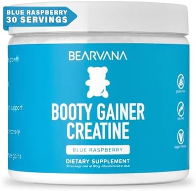 Amazon.com: BEARVANA Creatine Bum Enhancing Powder | Vegan - Friendly ...