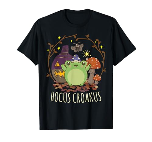 Kawaii Cottagecore Aesthetic Frog Hocus Croakus Halloween - Want It All