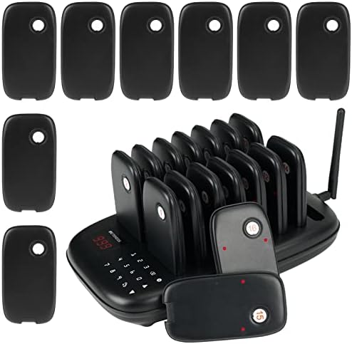 Amazon.com: AGJ Restaurant Pager System (No Vibration) 16 Wireless ...