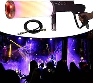 Amazon.co.jp: CO2 Fog Machine Handheld LED CO2 Cannon Gun RGB Jet ...