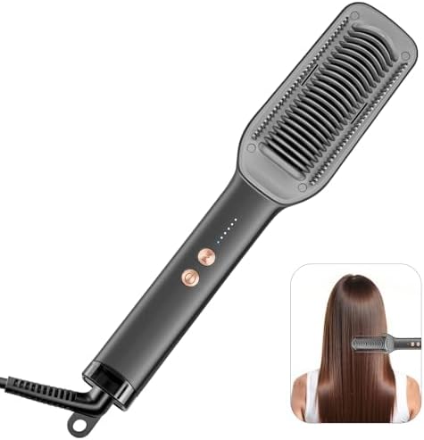 Amazon.com : GGYGK Plasma Hair Straightener Brush,Ceramic Straightening ...