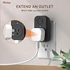 AIDA Wireless Doorbell, Self-powered Doorbell with Extra Socket, No ...