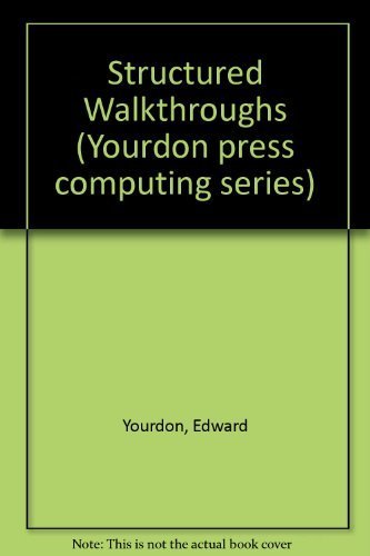 Structured Walkthroughs (Yourdon Press Computing Series): 9780138552893: Computer Science Books ...