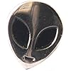 Metal Enamel Pin Badge Alien Face (Chrome Finish) : Amazon.co.uk: Fashion