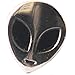 Metal Enamel Pin Badge Alien Face (Chrome Finish) : Amazon.co.uk: Fashion