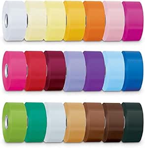 Amazon.com: 5 x Poly Ribbon Rolls 50mm x 93m - You Choose The Colours ...