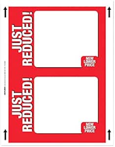 Amazon.com: Centurion Just Reduced Sign 7"X 5" : Industrial & Scientific