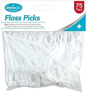 Dental Cleaning Floss Sticks – Flossettes – Pack of 75 – Sold by ABAV ...