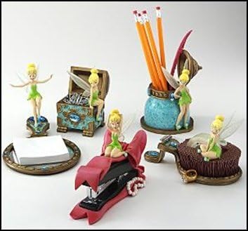Amazon.com: Disney Store Tinkerbell 5 Piece Desk Set Tinker Bell : Home ...