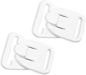 Amazon.com: Nursing Bra Clips 5/8" White Two Part Clip Plastic ...