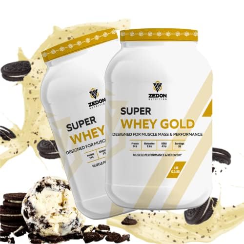 Zedon Nutrition Super Whey Gold 100% Whey Isolate Protein Source, 24g ...