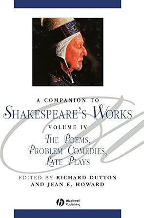 Amazon.com: A Companion to Shakespeare's Works, Volume IV: The Poems ...