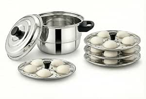 Eurostyle Premium Mini Sambar Idli Cooker - 20 Pit Stainless Steel Idli ...