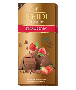 Heidi Milkberry Milk Chocolate With Strawberries 100% Veg Swiss ...